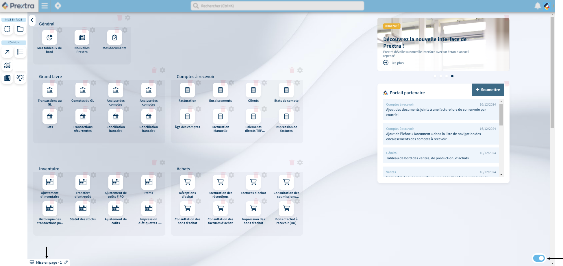 Mon espace - Prextra